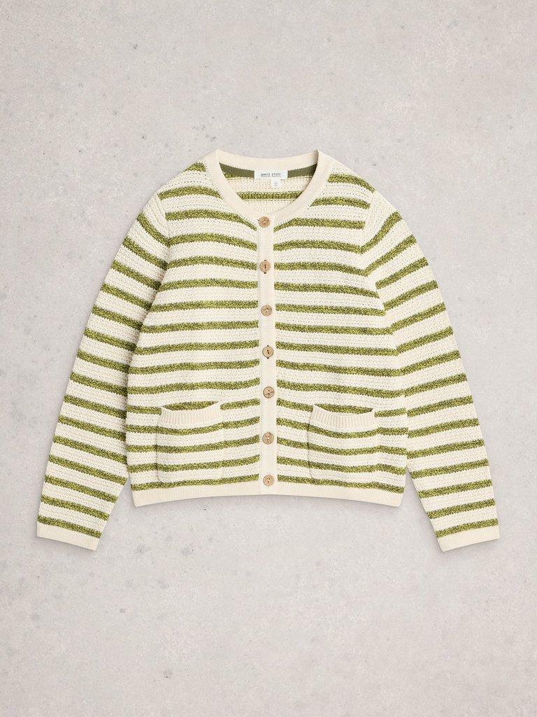 BELLE STRIPE CARDI in IVORY MULTI | White Stuff