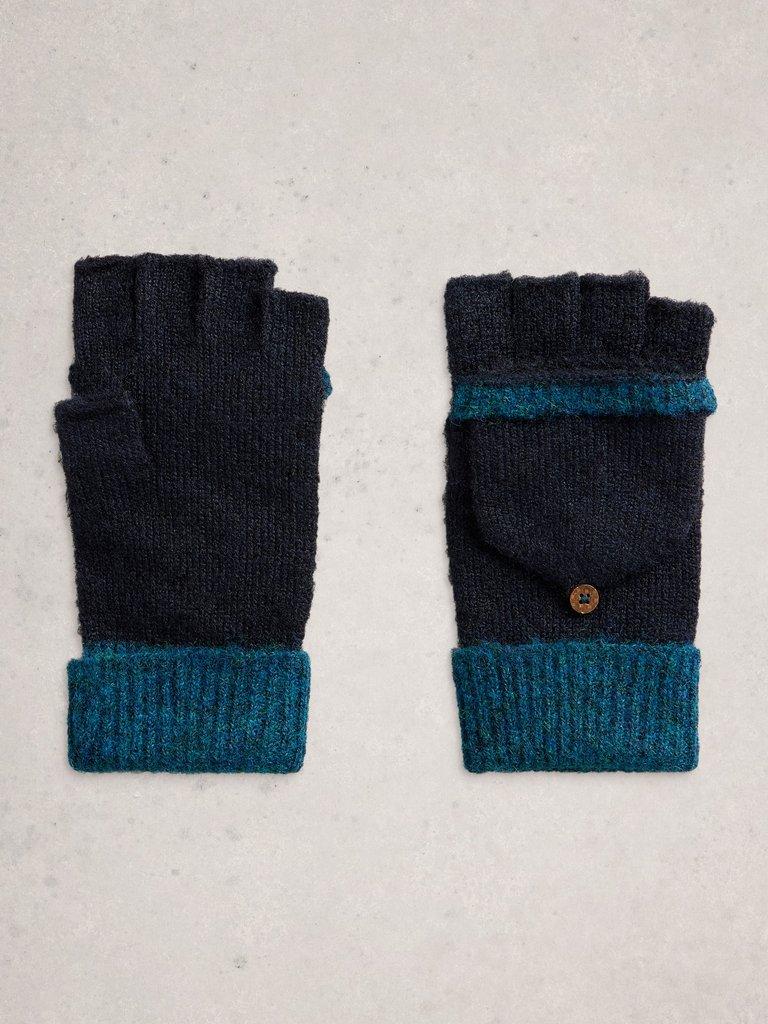 Emma Knitted Flip Mitt in DARK NAVY | White Stuff US