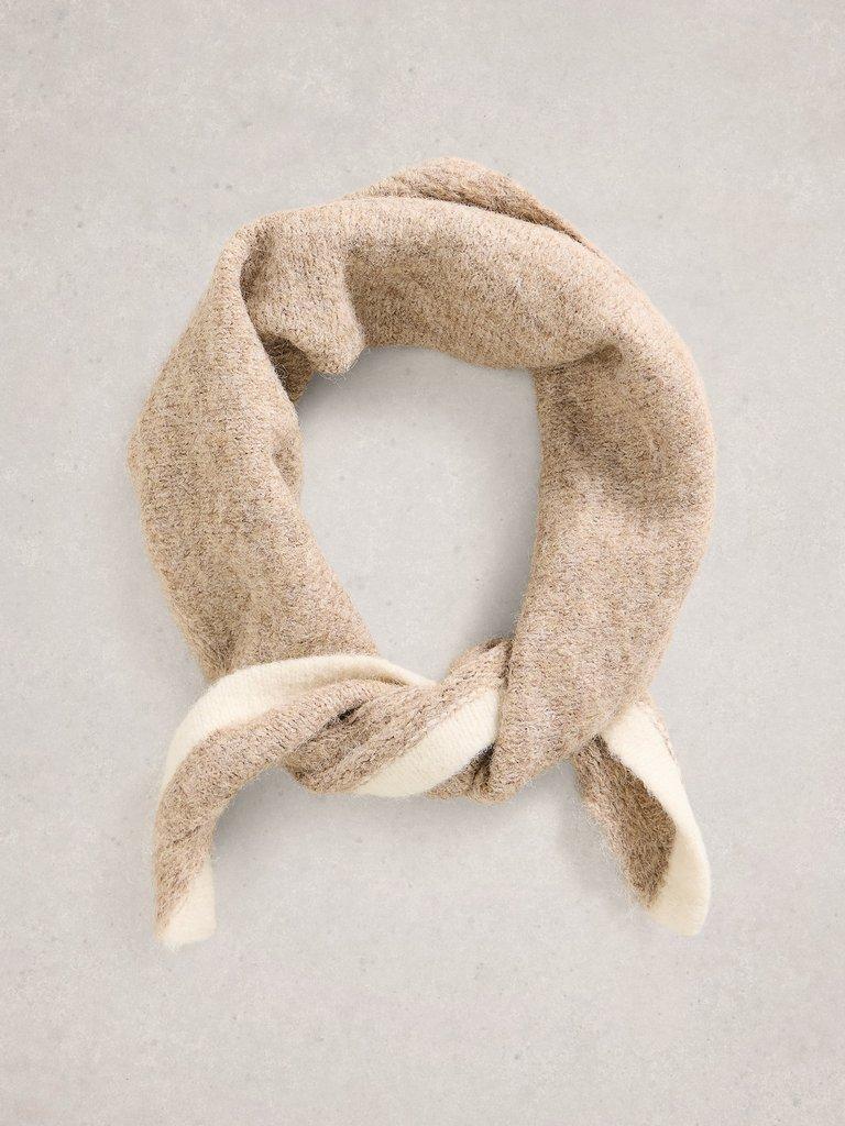 Emma Triangle Scarf in DARK NATURAL | White Stuff
