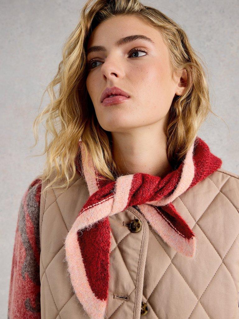 Emma Triangle Scarf in DK RED | White Stuff