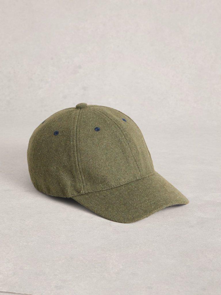 Felt Baseball Cap in KHAKI GREEN | White Stuff