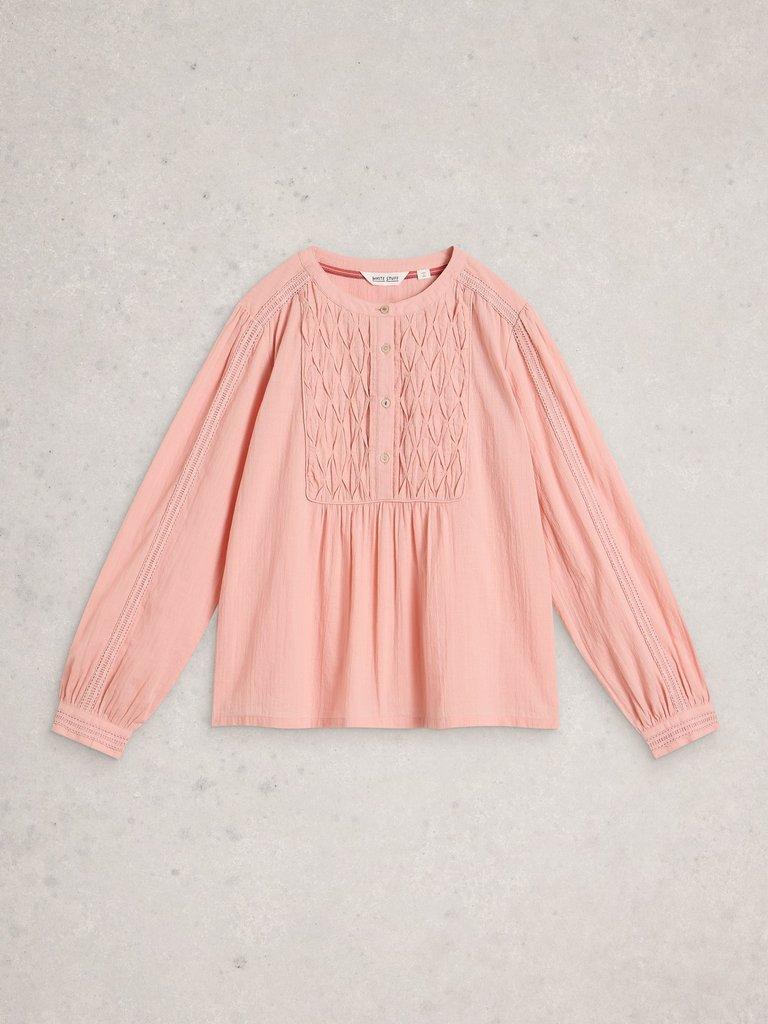 Rachel Smock Top in MID PINK | White Stuff