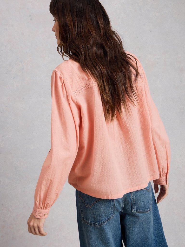 Rachel Smock Top in MID PINK | White Stuff