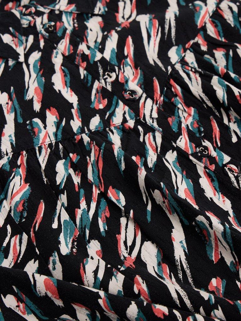 Covy Shirt Dress in BLACK MULTI | White Stuff EU