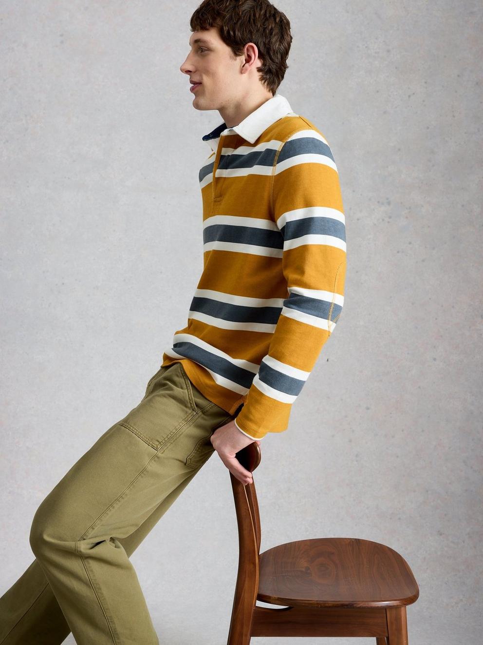 Bletchley Stripe Rugby in TAN MULTI | White Stuff EU