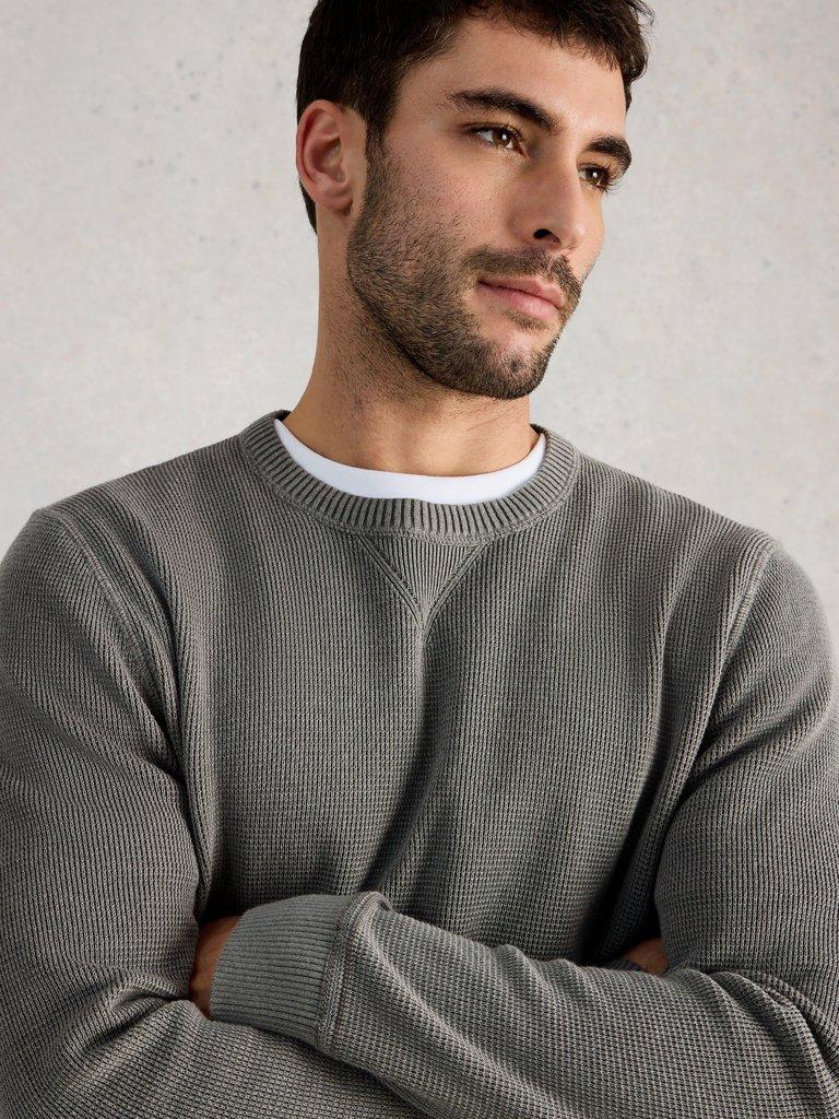 Attadale Plain Long Sleeve Jumper in LIGHT GREY | White Stuff EU