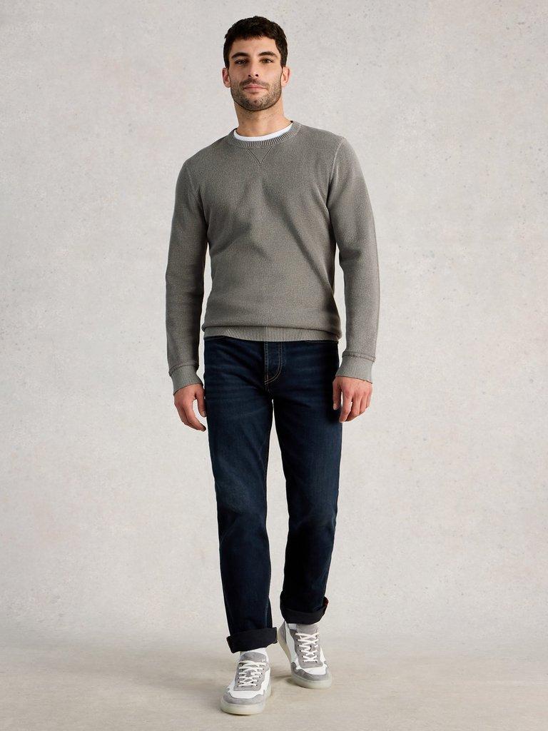 Attadale Plain Long Sleeve Jumper in LIGHT GREY | White Stuff EU