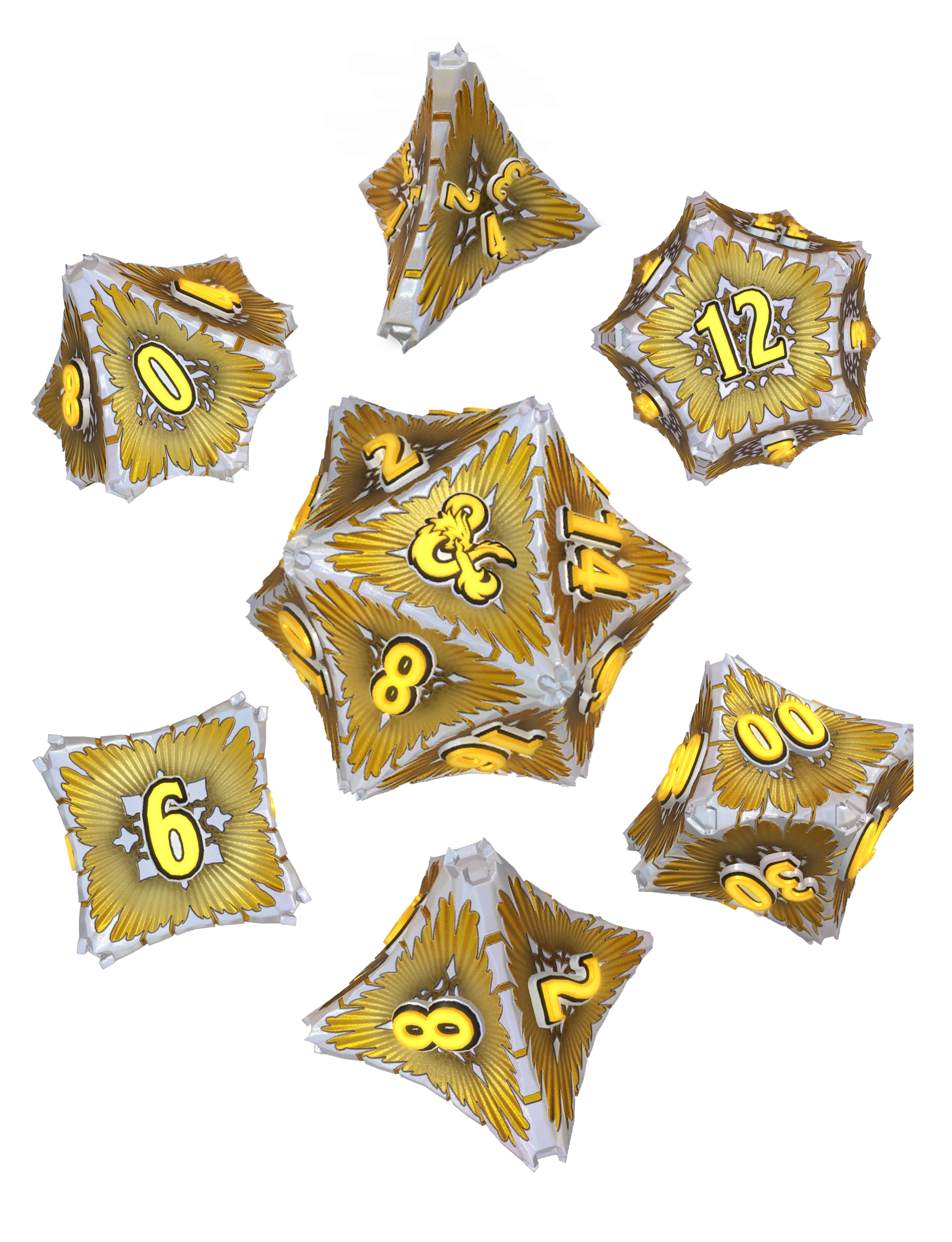 Ancient Gold Dragon Digital Dice Set - Shop D&D Beyond