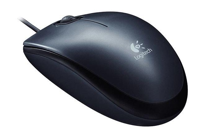 LOGITECH Wired Mouse (M90) High-Definition Optical Tracking (1000 dpi ...