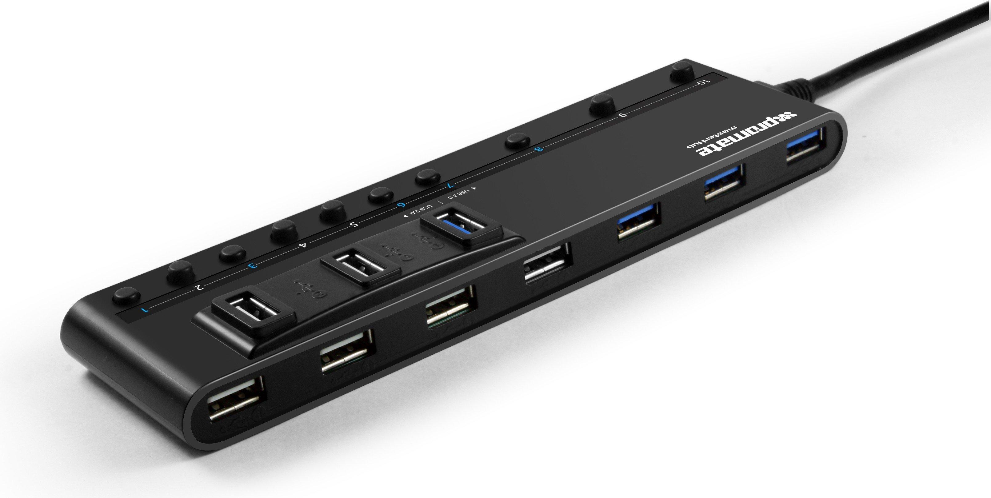 Promate Master Usb High Performance 10-Port USB Hub - Black Price in ...