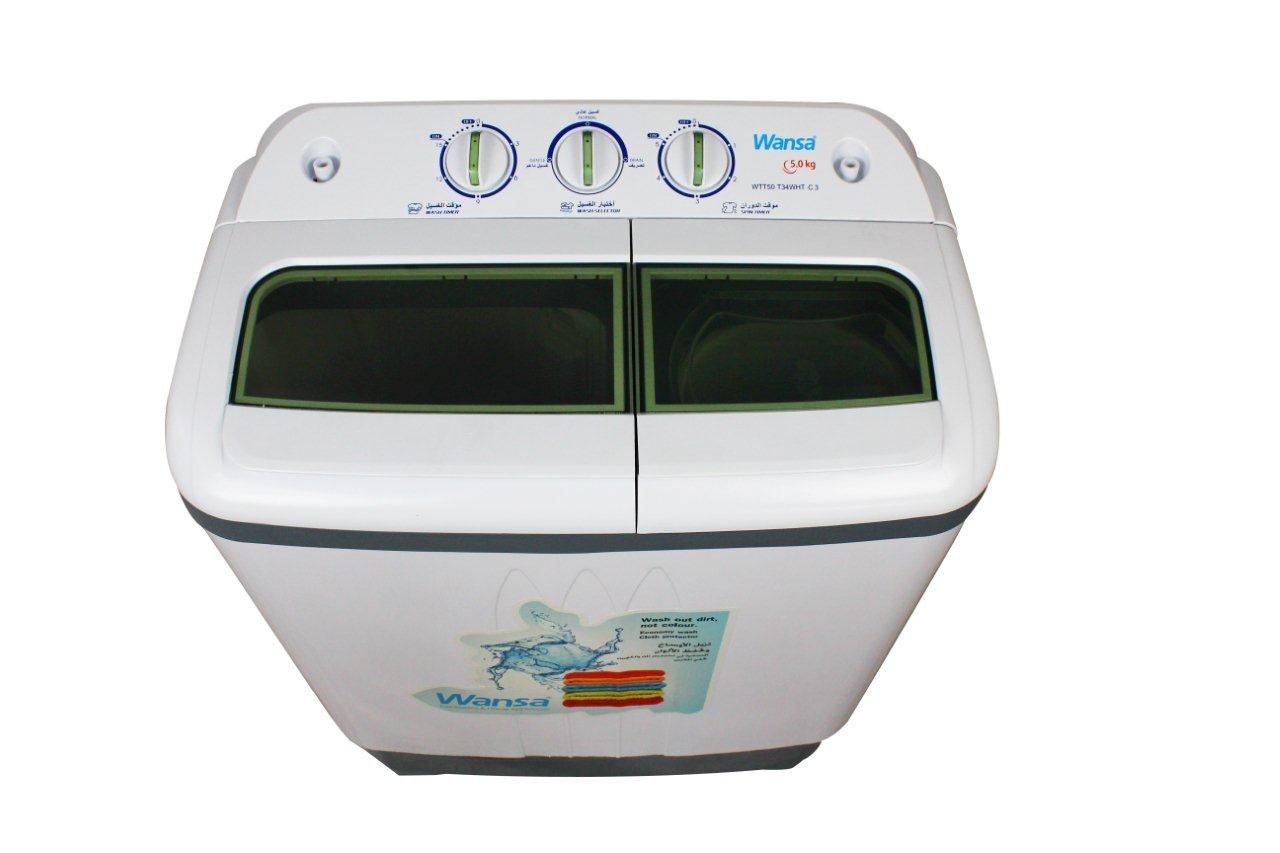 Wansa Gold WTT50-T34WHT-C3 Twin Tub Washer - 5 Kg Price in Kuwait - Xcite