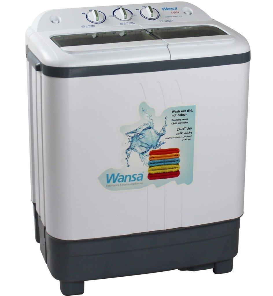 Wansa Gold WTT50-T34WHT-C3 Twin Tub Washer - 5 Kg Price in Kuwait - Xcite