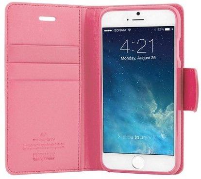 Goospery Diary Sonata Case for iPhone 6 Plus Pink Price in Kuwait - Xcite