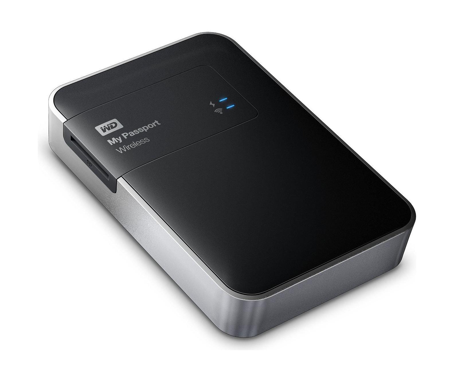 Western Digital My Passport 2TB Wi-Fi Mobile Storage Hard Disk - Black ...