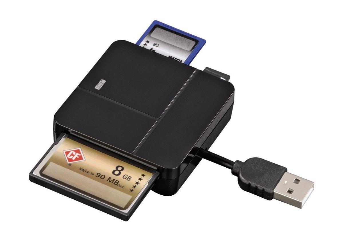 Hama 94124 USB 2.0 Basic Memory Card Reader - Black Price in Kuwait - Xcite