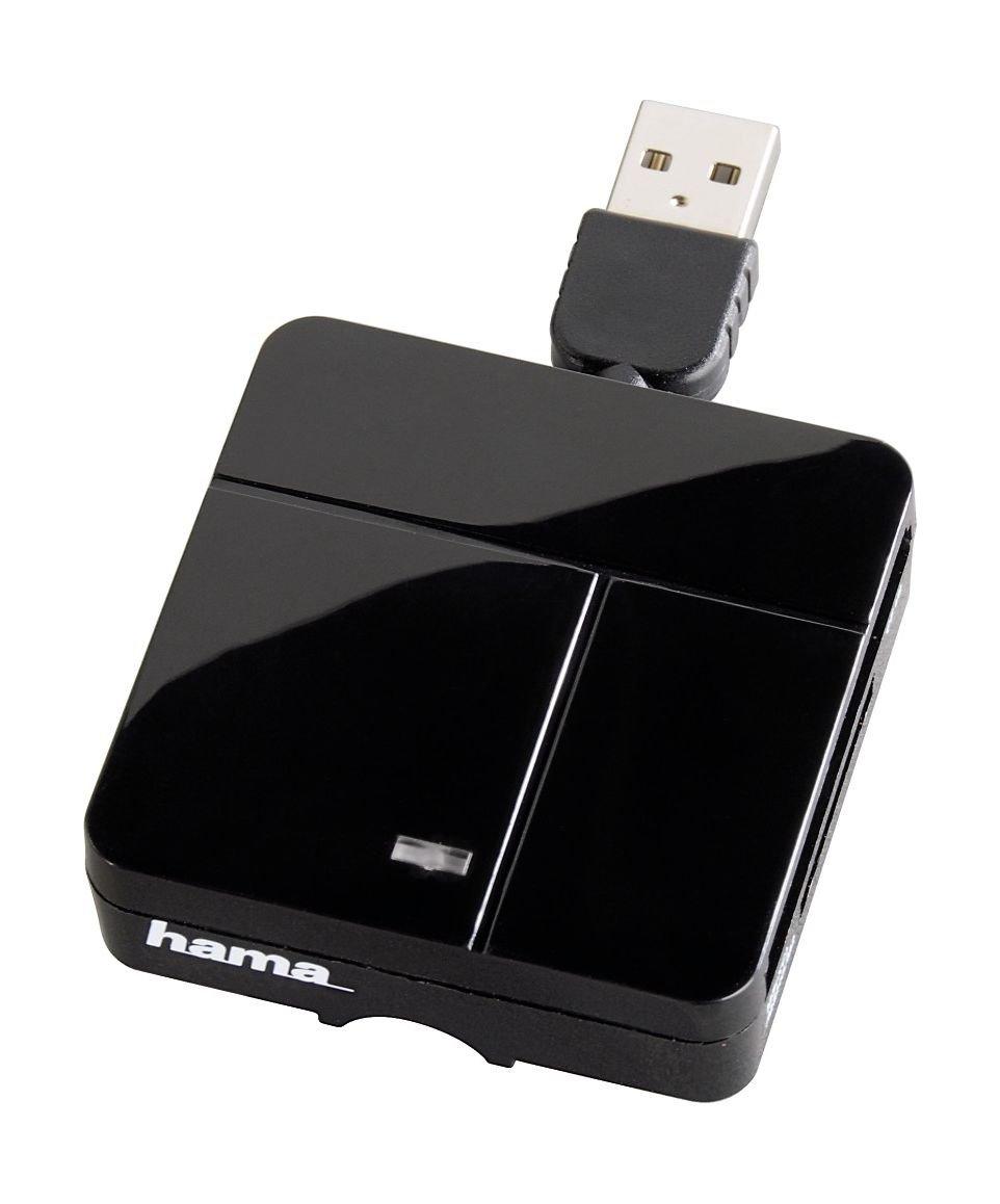 Hama 94124 USB 2.0 Basic Memory Card Reader - Black Price in Kuwait - Xcite