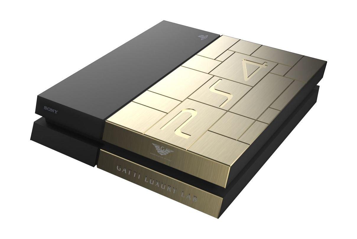 Gatti 9K Half Yellow Gold PlayStation 4 500GB Console with Controller ...
