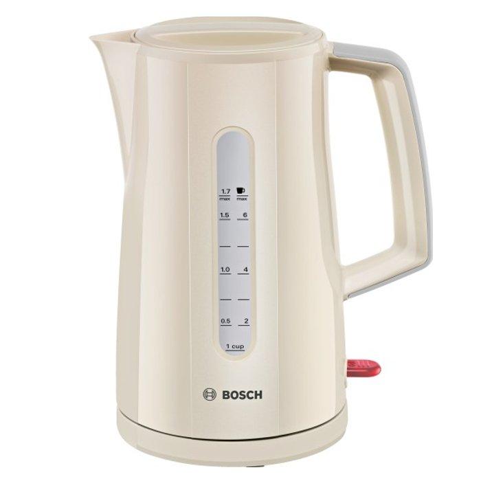 Bosch 3000W Kettle, 1.7L, TWK3A037GB – Cream | Xcite