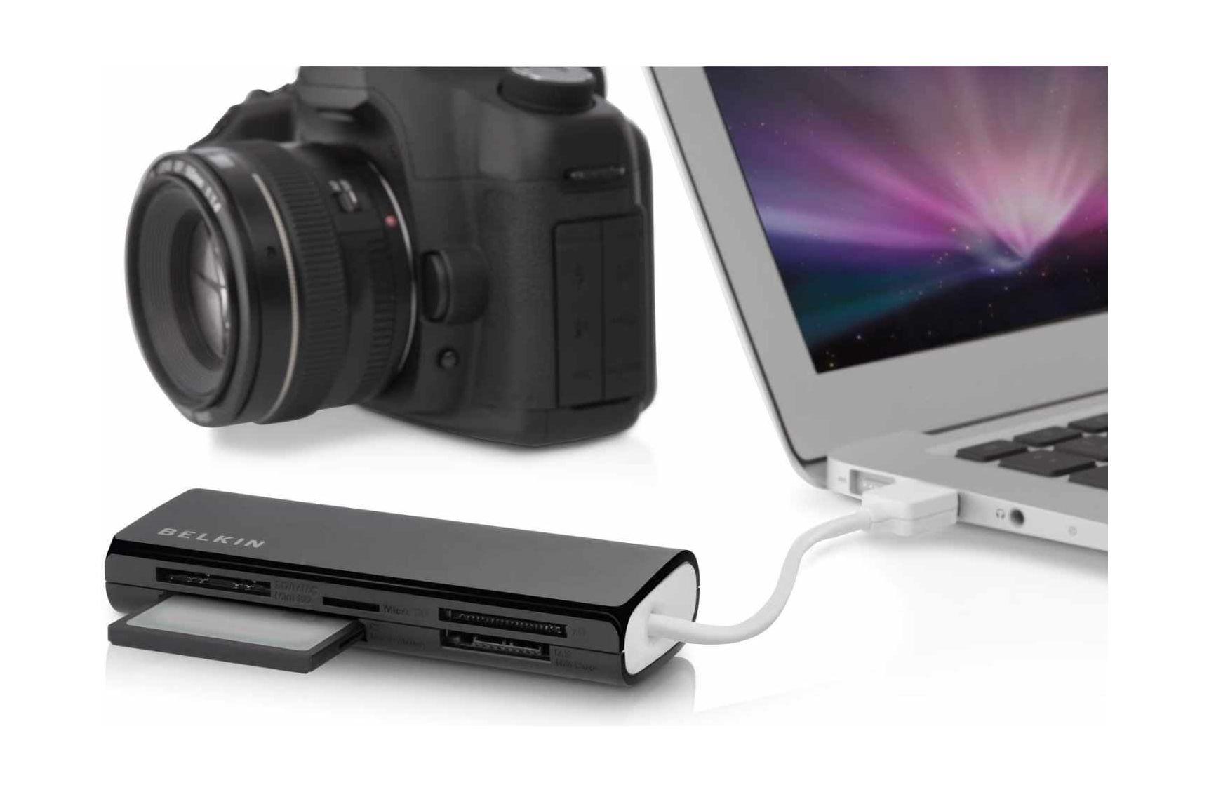 Belkin Universal Slim 2.0 USB Media Reader Price in Kuwait - Xcite