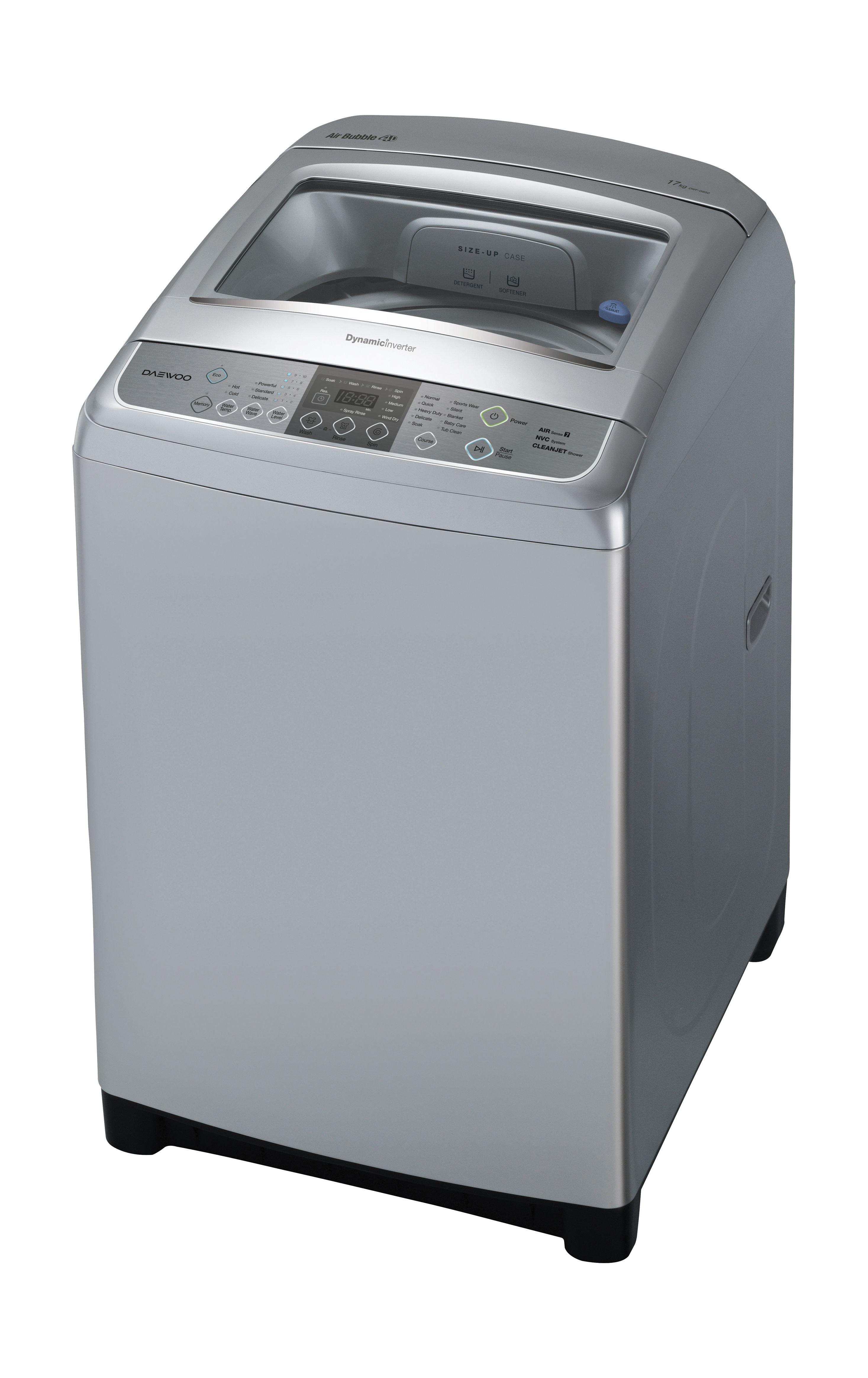 Daewoo 10Kg Top Load Washer (DWF-G200SIA) – Silver Price in Kuwait - Xcite