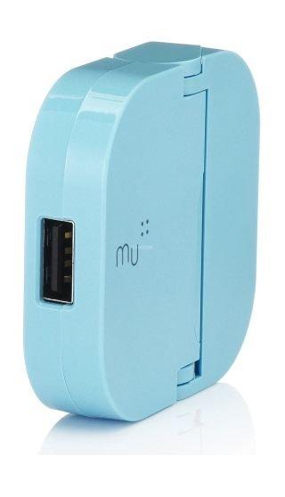 Made In Mind Folding Single USB Port 1 AMP Charger - Blue (MIMCHG01B ...