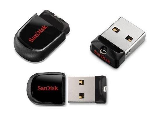 SanDisk Cruzer Fit 64GB USB 2.0 Flash Drive - Black/Red