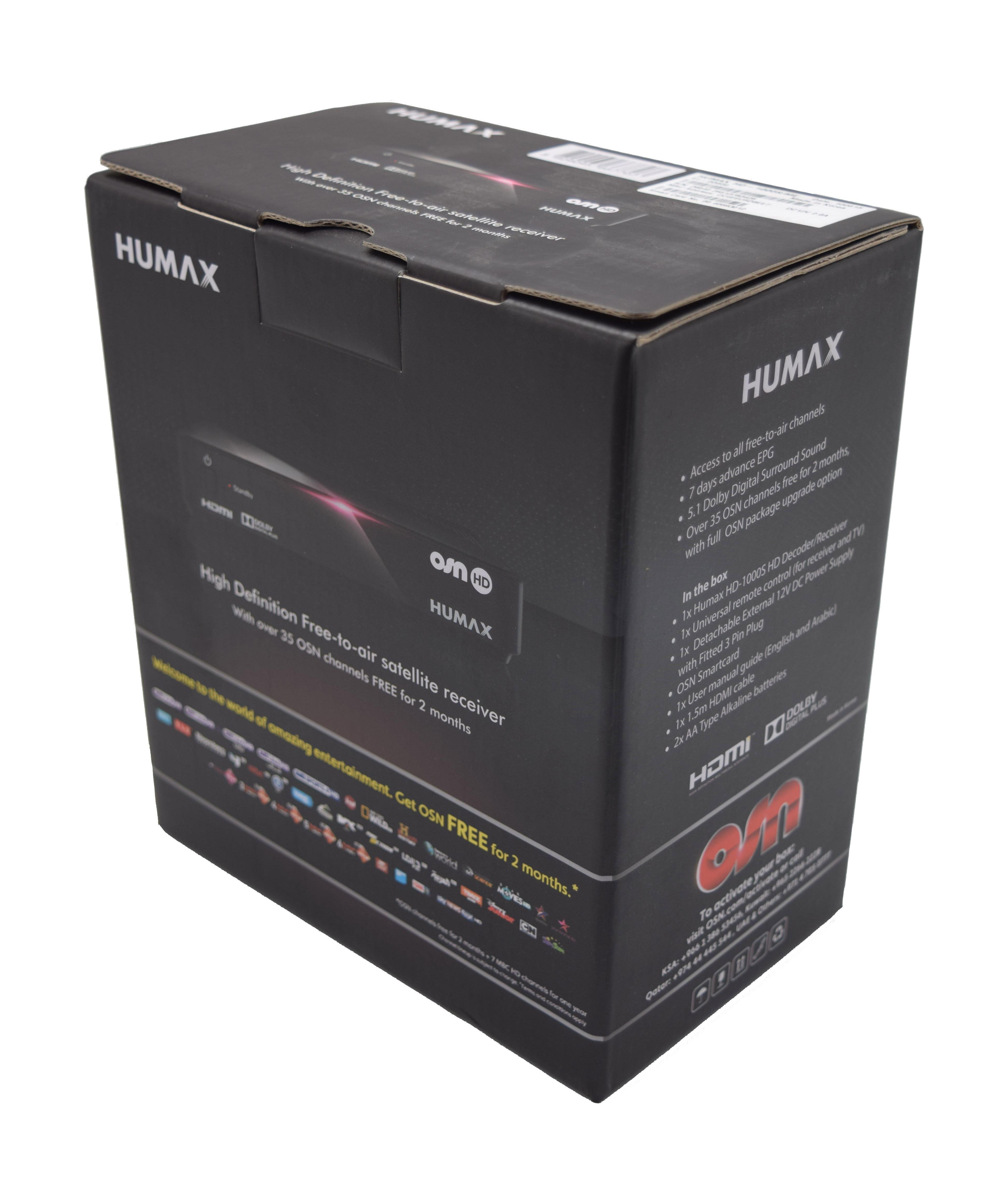 Humax High Definition Free-to-Air Satellite Receiver with FREE 2 Month ...