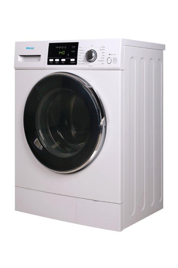 Wansa Gold WGFL80126WHT Front Load 8kg Washer + Wansa Gold WGFCD703-WHT ...
