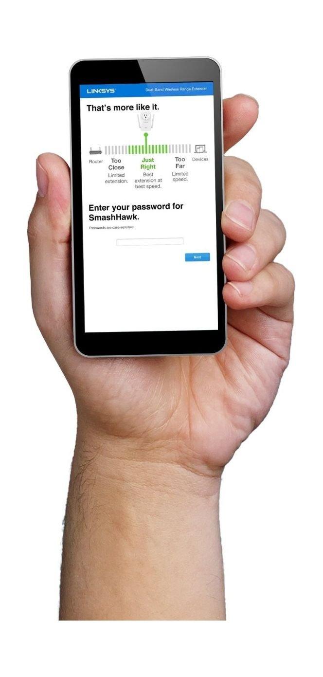 Linksys RE6700 AC1200 Amplify Dual-Band Wi-Fi Range Extender - White ...