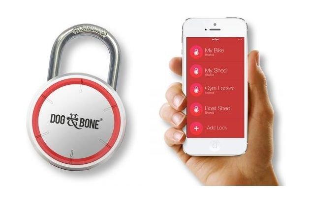 Dog & Bone LockSmart Keyless Lock Bluetooth Padlock - Silver Price in ...