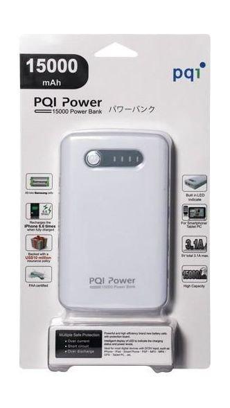 PQI i-Power 15000 mah Dual USB Powerbank - White Price in Kuwait - Xcite