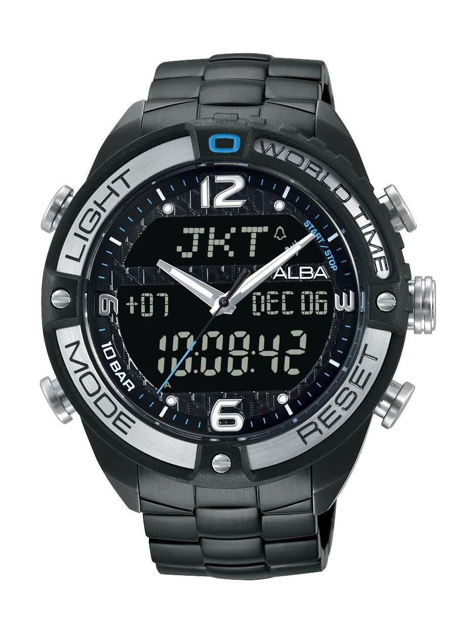 Alba AZ4015X1 Gents Sport Analog Digital Metal Watch - Black Price in ...