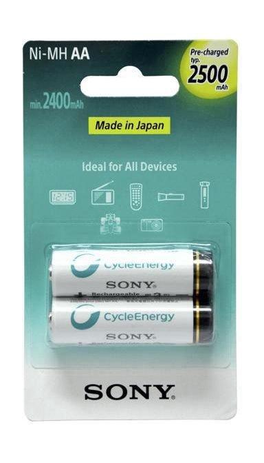 Sony AA Cycle Energy Multi-Use Premium 2Pcs 2400mAh Blister Battery ...