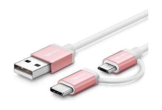 Sama Micro USB Cable with USB-C Cable (30402) - Rose Gold Price in ...