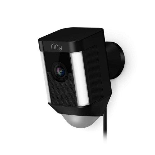 Ring Spotlight Smart Home Security Camera - Black