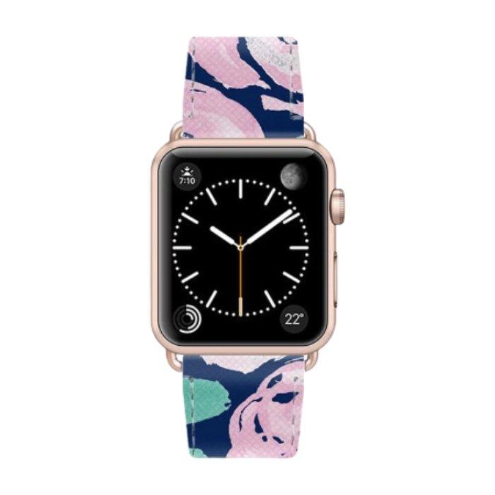 Casetify 42mm Apple Watch Aluminum Gold Leather Band in Kuwait | Buy ...