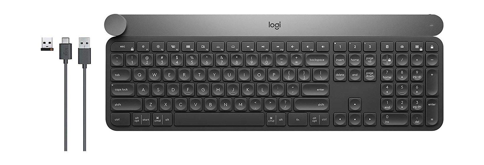 Logitech Craft Wireless Advanced Keyboard with Creative Input Dial ...