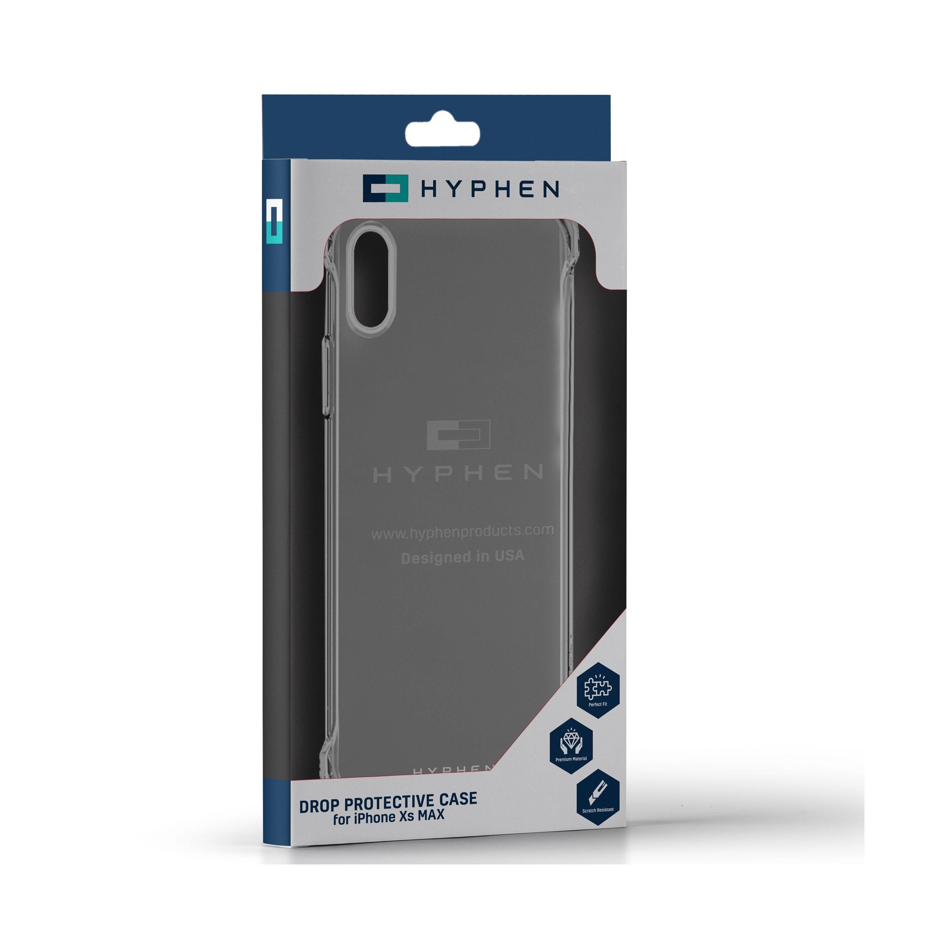 Hyphen Drop Protection Case For iPhone XS Max (HPC-DCI657717) - Clear Price in Kuwait - Xcite
