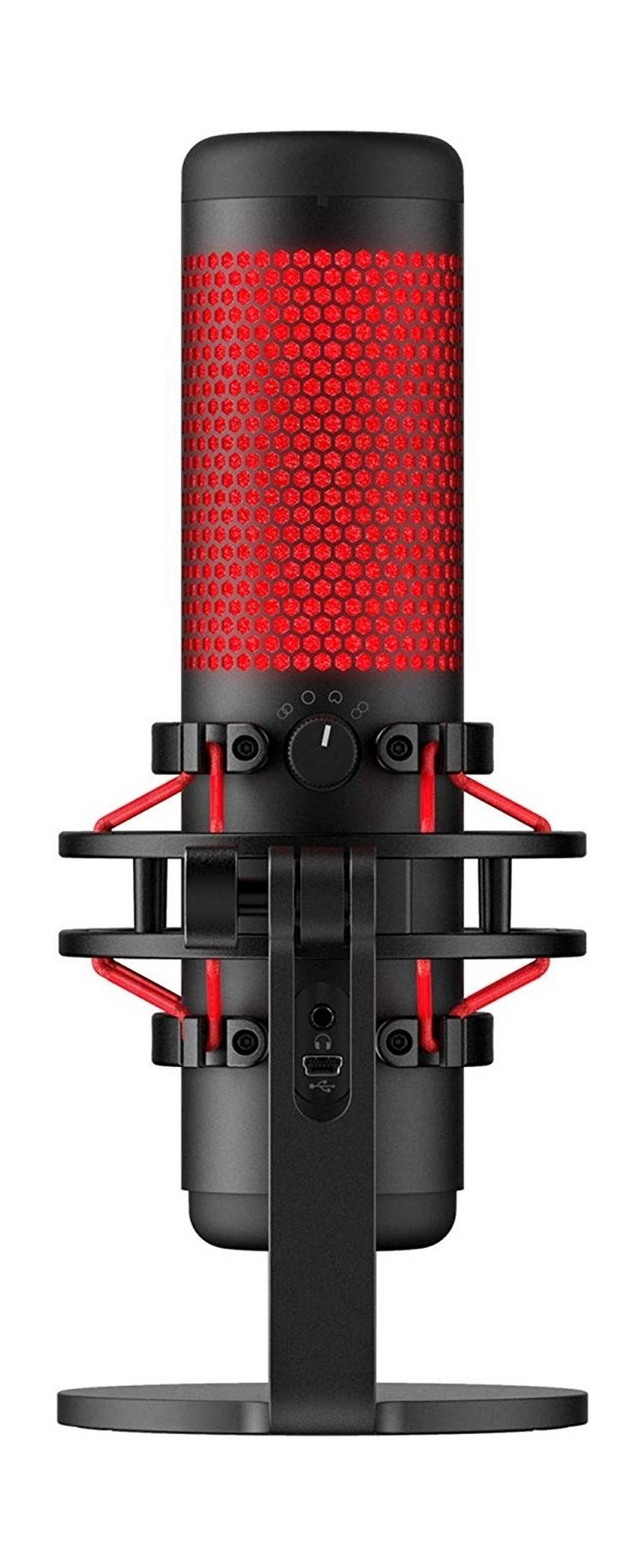 HyperX QuadCast USB Condenser Gaming Microphone - Black Red | Xcite Kuwait HyperX QuadCast USB Condenser Gaming Microphone - Black Red | Xcite Kuwait