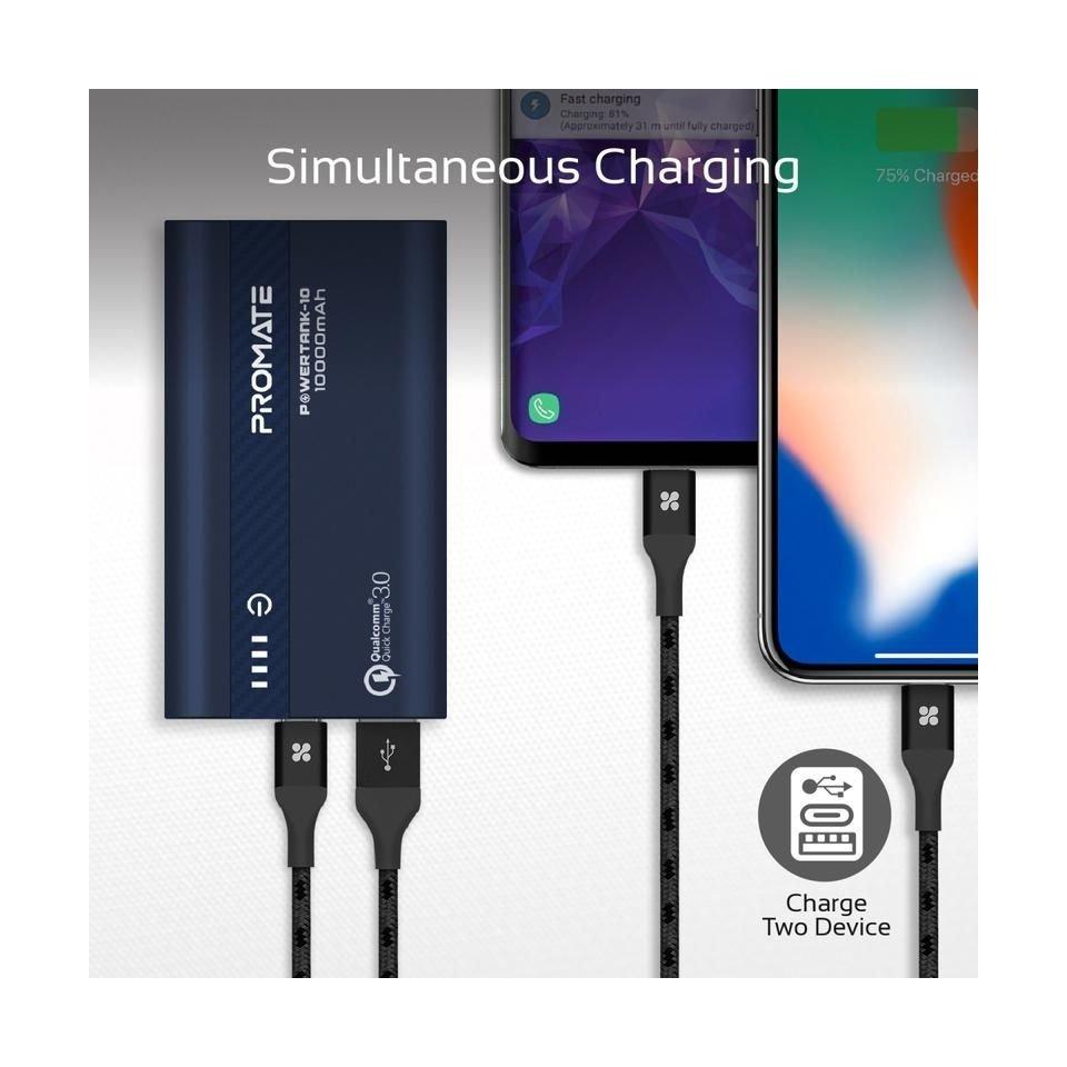 Promate 10000mAh Ultra-Fast Powerbank (PowerTank-10) - Blue Price in ...