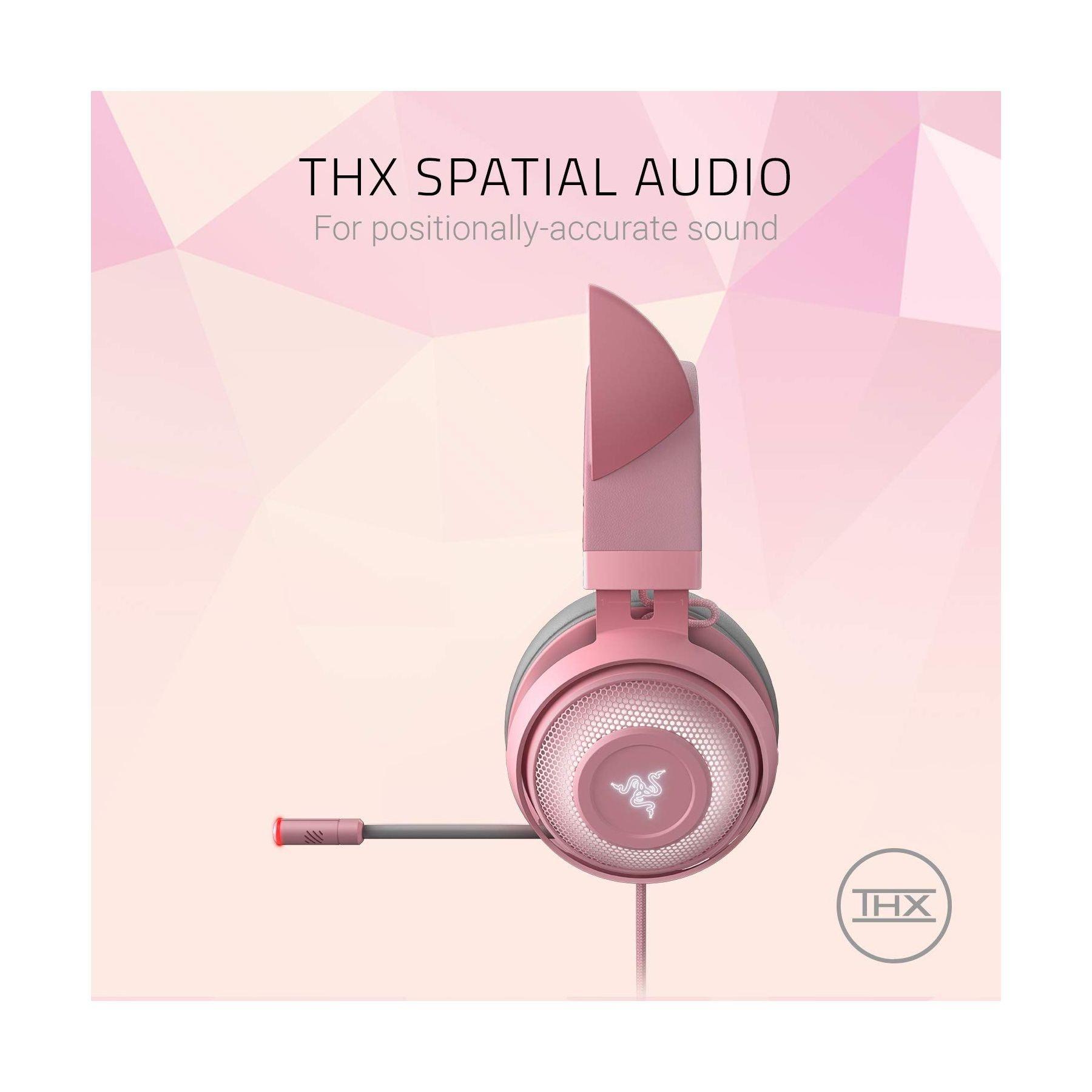 سعر سماعة رأس سلكية للالعاب اصدار كاركان كيتي من ريزر - وردي في الكويت ...