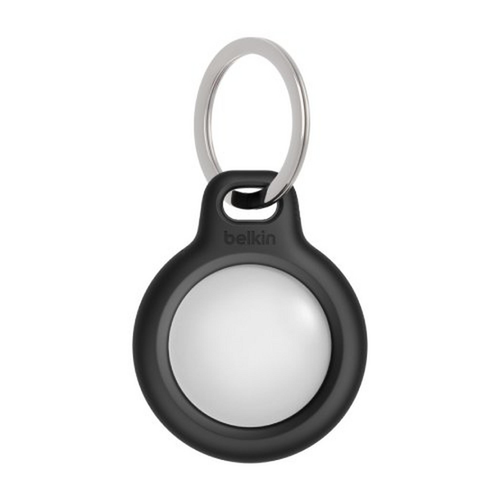 Belkin AirTag Secure Holder W/Key Ring – Black Belkin AirTag Secure Holder W/Key Ring – Black