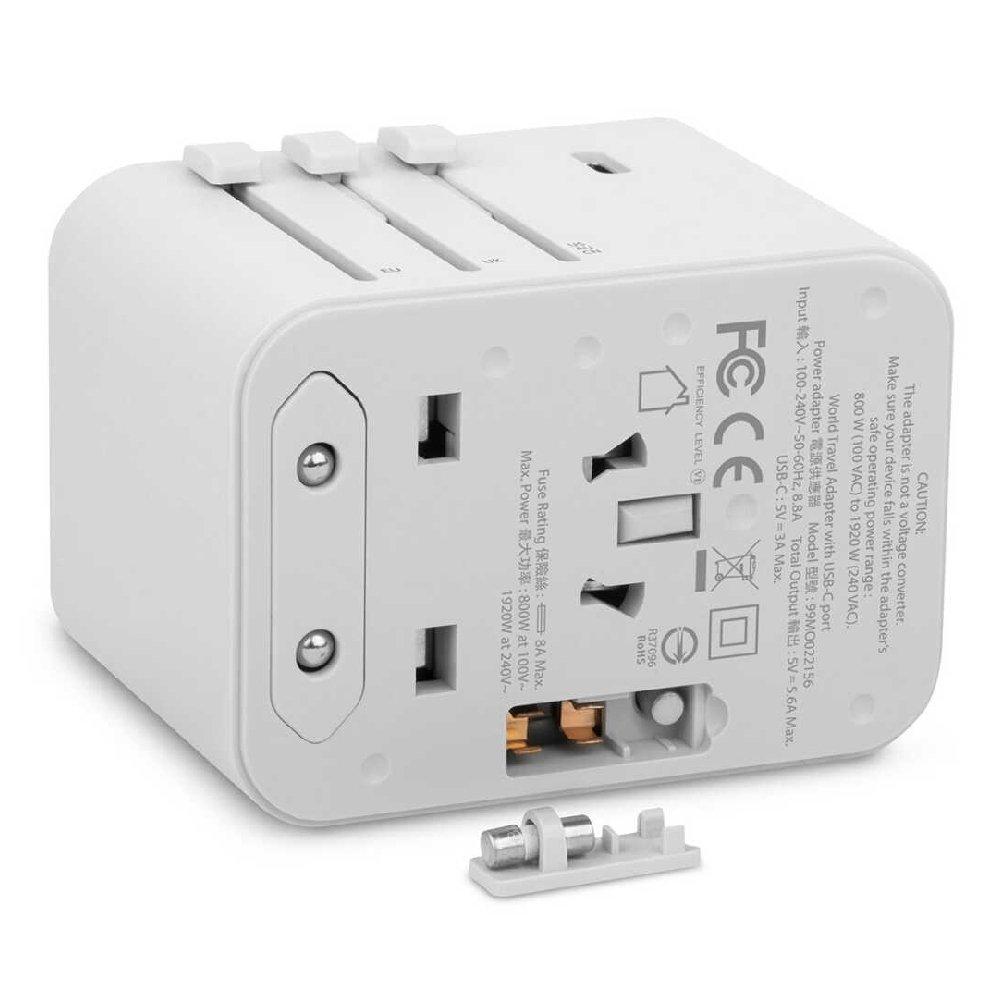 Moshi World Travel Adapter with USB-C Port | Xcite Kuwait