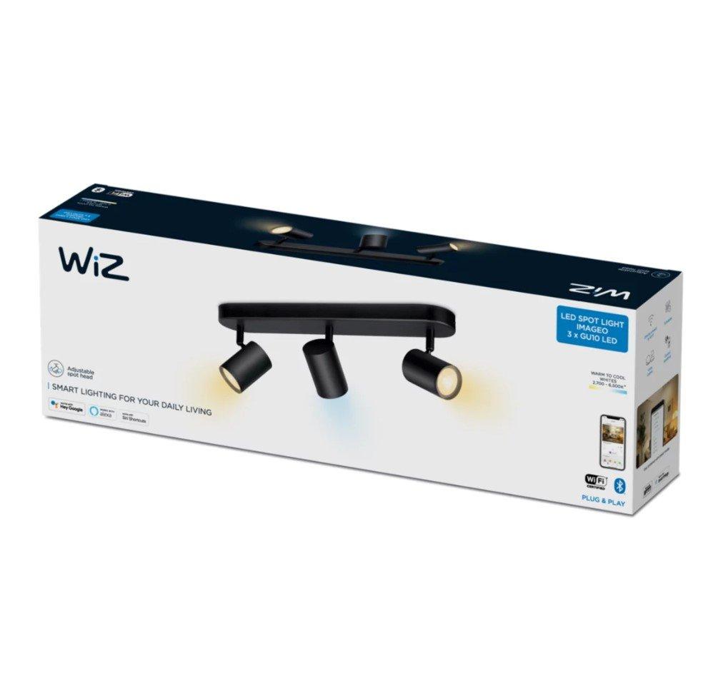 WIZ IMAGEO 3 x Adjustable RGB Spot Light, 5W - Black| Xcite