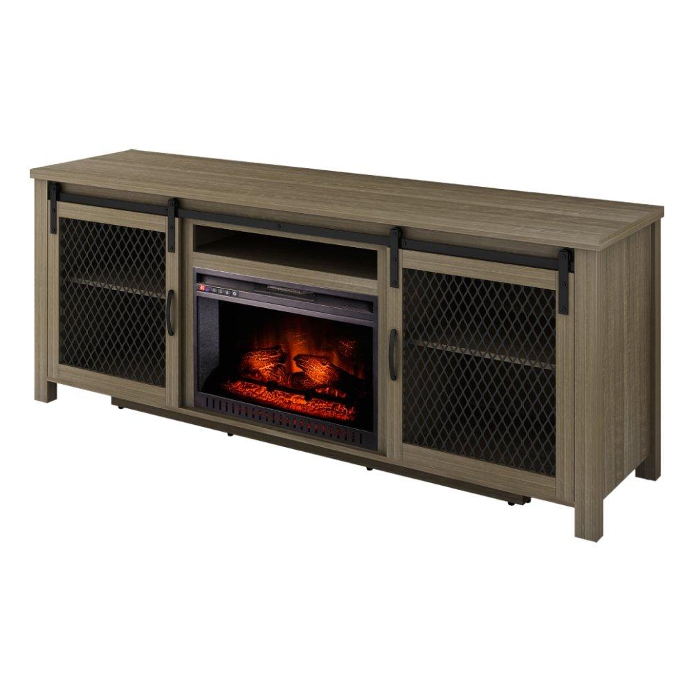 Wansa 85-inch tv stand with electric fireplace - 80kg price in Kuwait ...