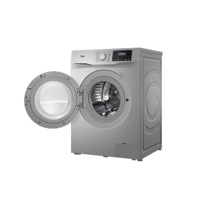 TCL Front Load Washer 8kg, 1400rpm, F608FLS - Silver| Xcite