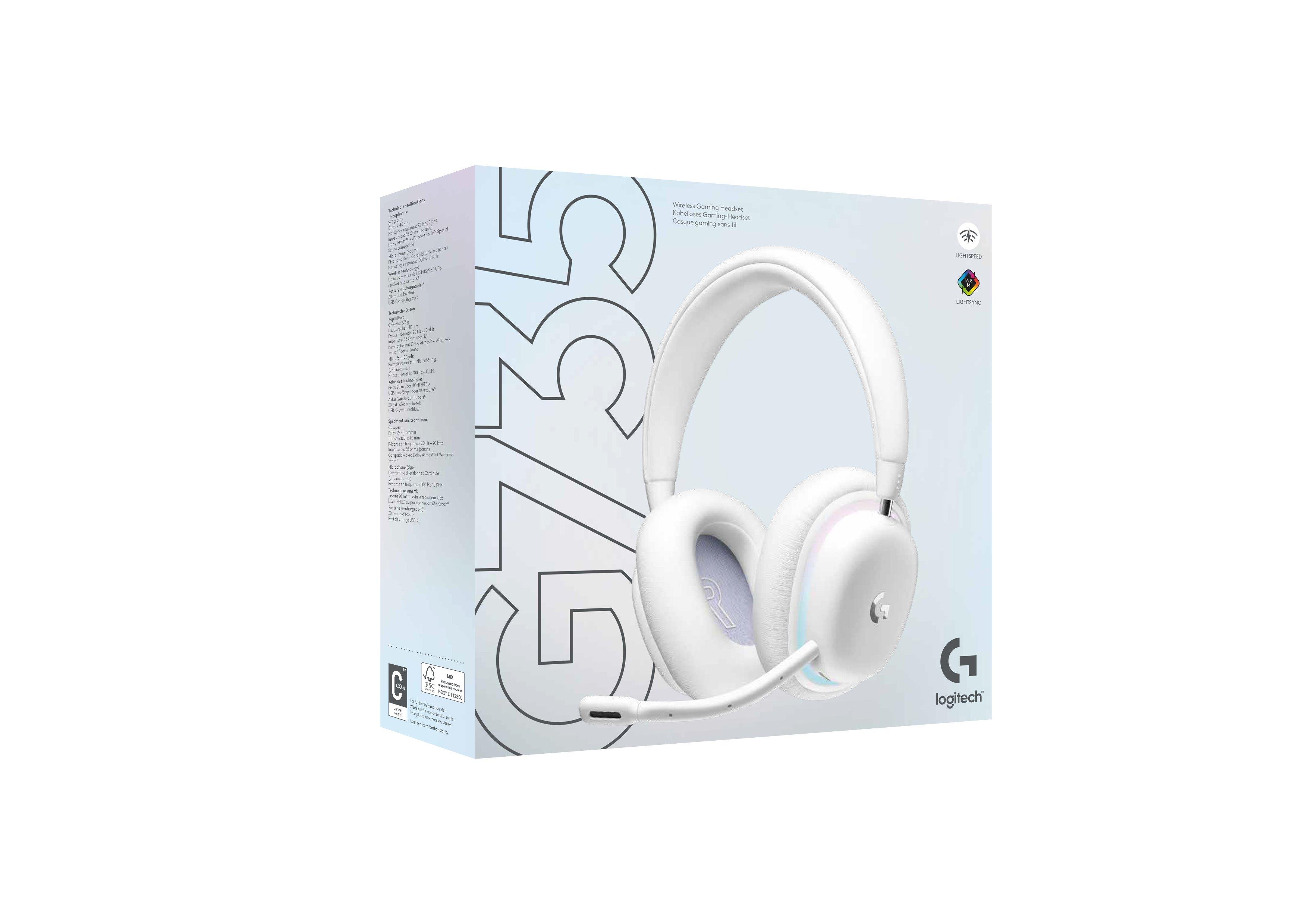 Logitech G735 Wireless Gaming Headset - White Price in Kuwait | Shop ...
