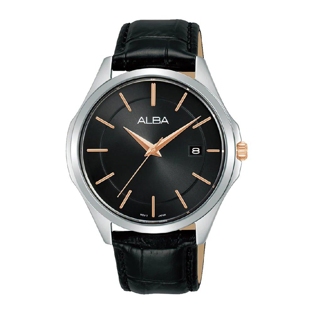 ALBA Prestige Men Watch 40mm, Leather, AS9P79X1| Xcite