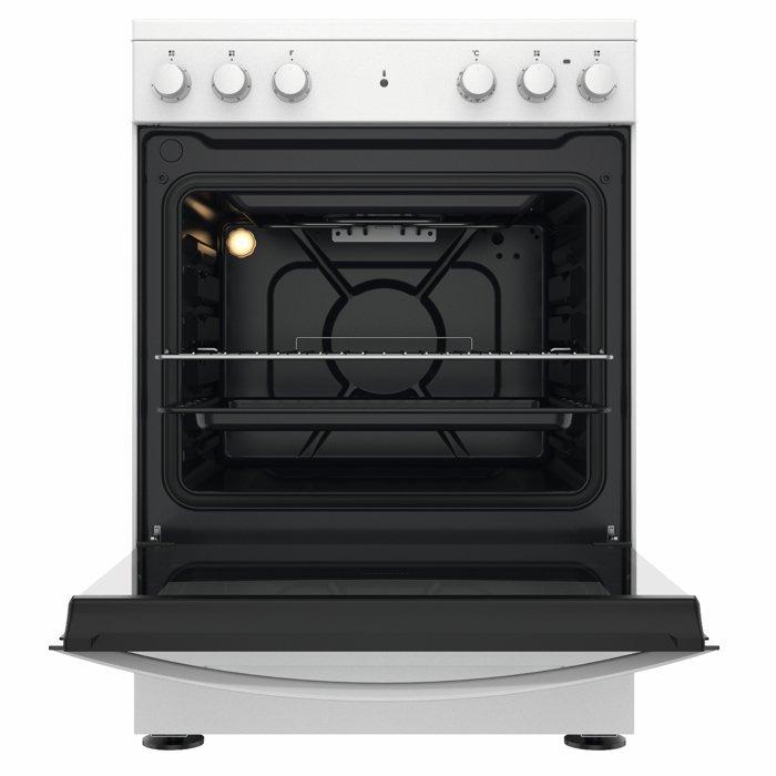 Indesit 4 Burners Electric Cooker 60cm IS67E4KHW/MEA| Xcite