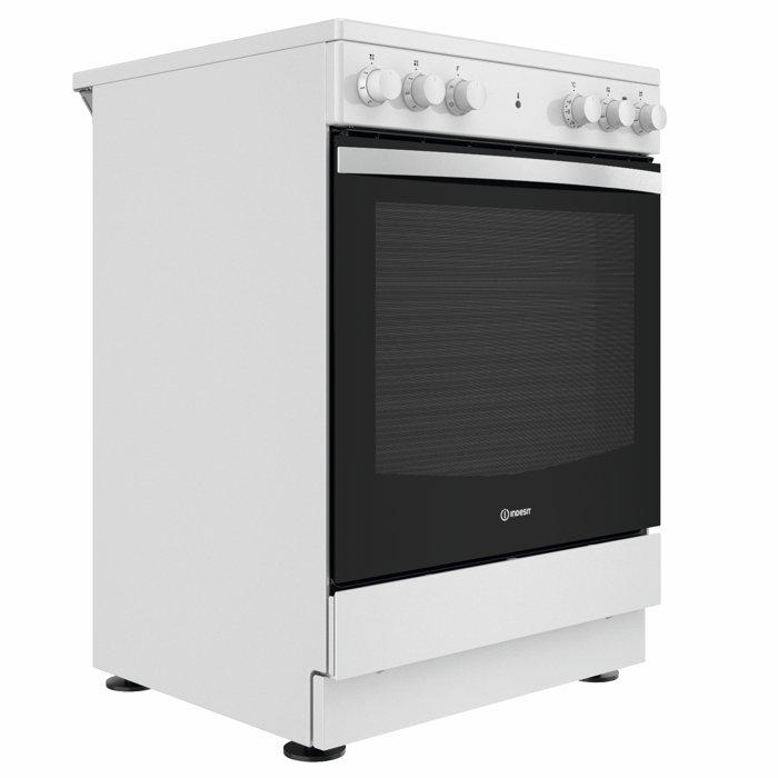 Indesit 4 Burners Electric Cooker 60cm IS67E4KHW/MEA| Xcite